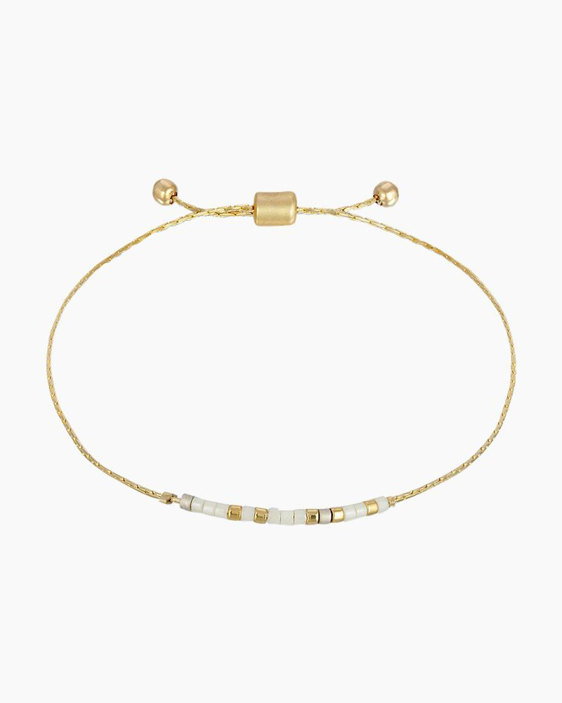Bestie Morse Code Bracelet in Gold | Dot & Dash Design | The Paper Store