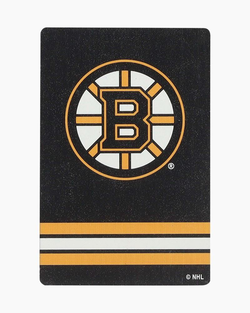 Boston Bruins Logo Striped Wooden Magnet | Open Road Brands | The Paper ...