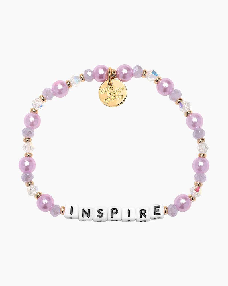 Inspire Beaded Letter Bracelet | Little Words Project | The Paper Store