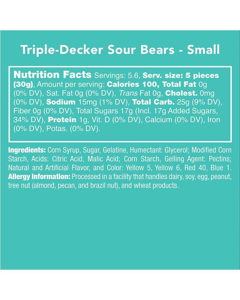 Triple-Decker Sour Gummy Bears | Candy Club | The Paper Store
