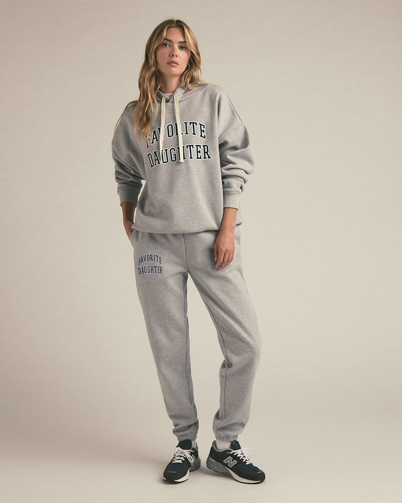The Collegiate Hoodie in Heather Grey | Favorite Daughter | The Paper Store