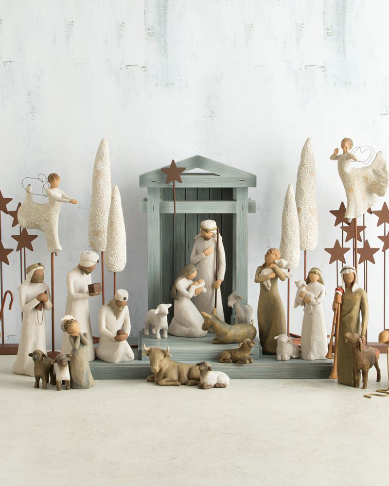 Shepherd and Stable Animals Nativity Figurines - Surrounding new life ...