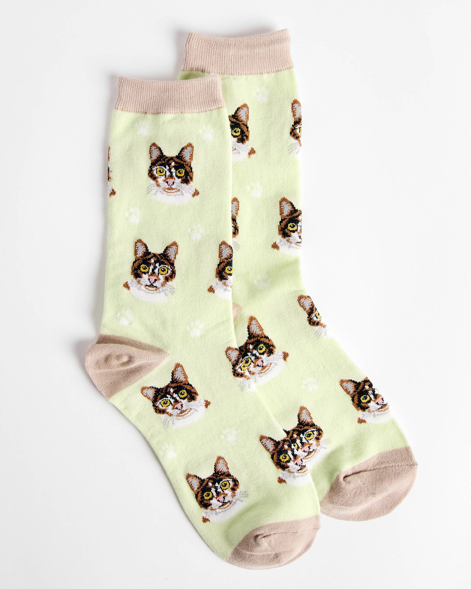 Calico Cat Happy Tails Socks | E&S Imports | The Paper Store