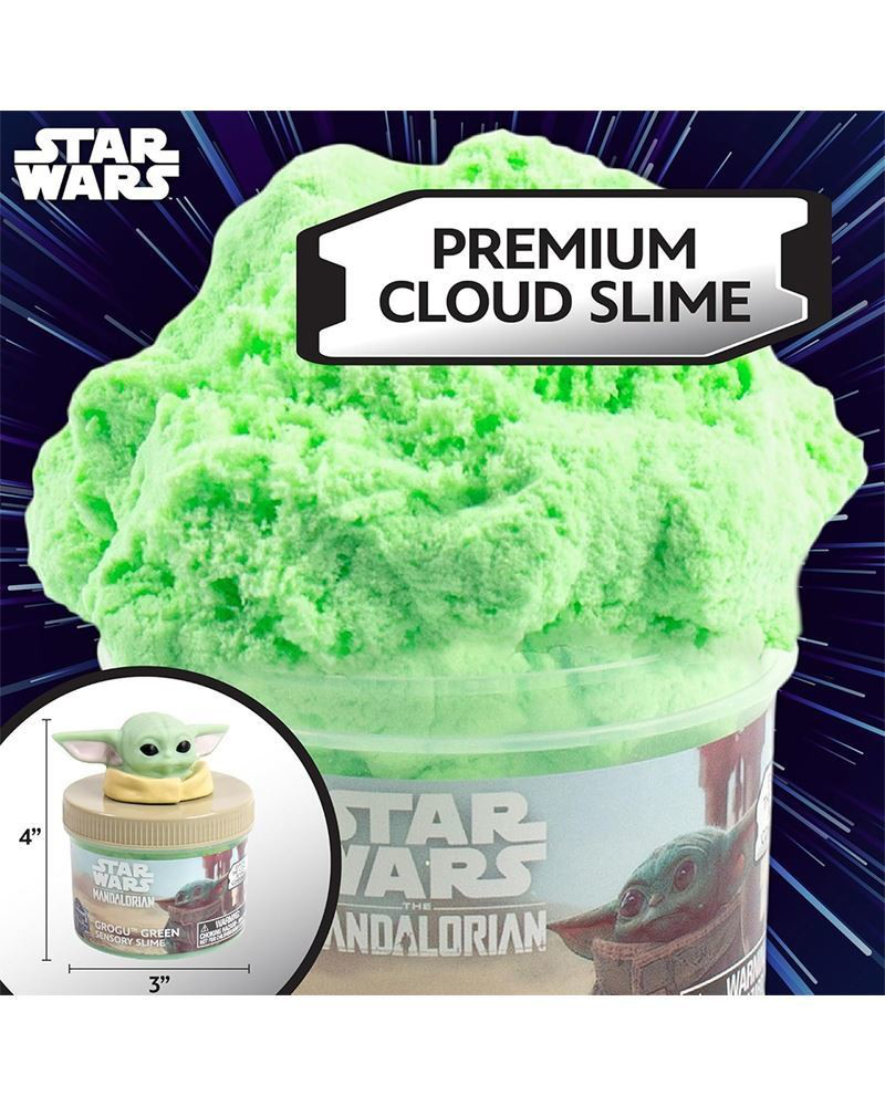 Star Wars The Mandalorian Grogu Green Sensory Slime | Squishmallows ...