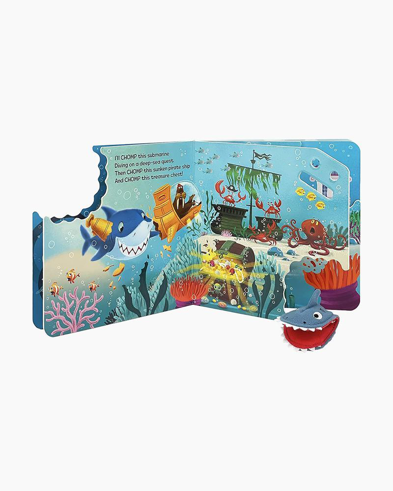 Chomp Chomp Shark Book with Puppet | Cottage Door Press | The Paper Store