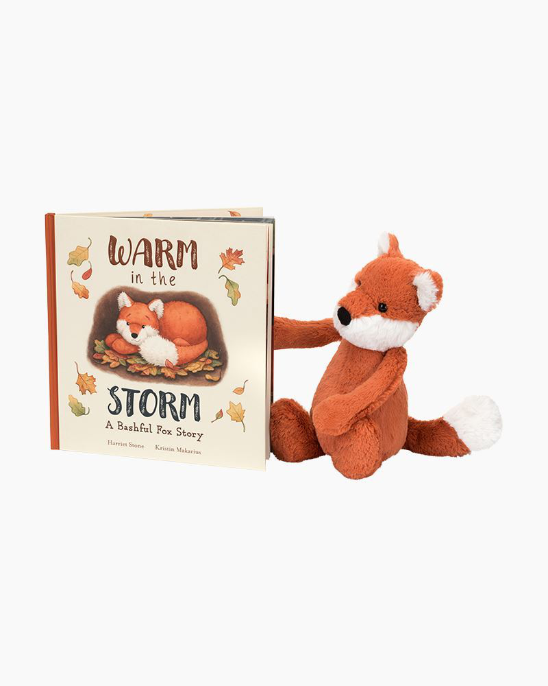 Warm in the Storm A Bashful Fox Story Book | Jellycat | The Paper Store