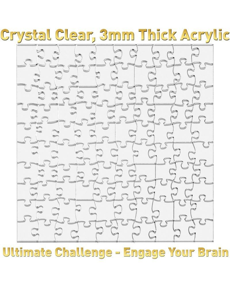 ImPuzzable 100-Piece Crystal Clear Jigsaw Puzzle | Ut Brands LLC DBA ...