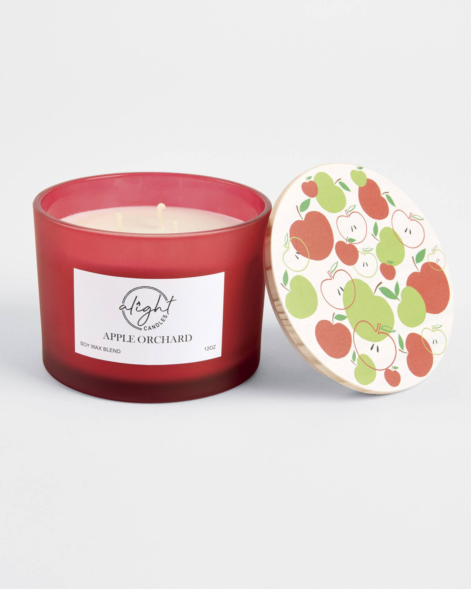 Apple Crisp 12 oz. Candle with Lid | Alight Candles | The Paper Store