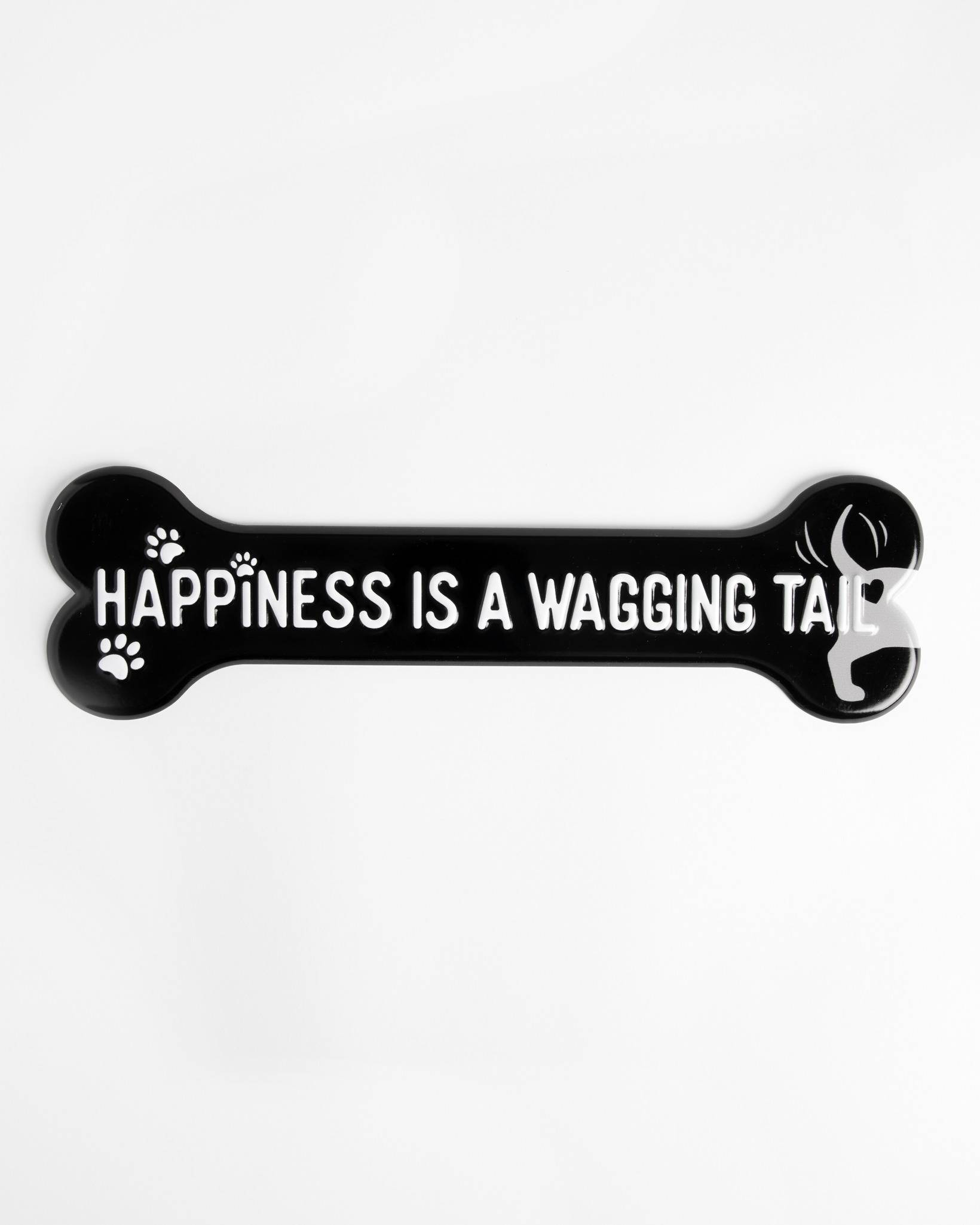 Happiness is a Wagging Tail Metal Sign | Legacy & Main | The Paper Store