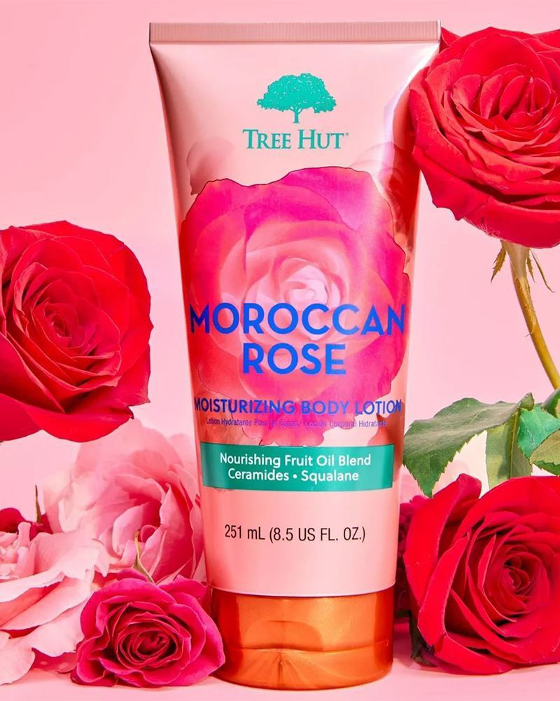 Moroccan Rose Moisturizing Body Lotion | Tree Hut | The Paper Store