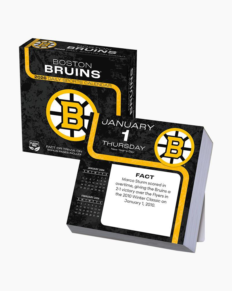 Boston Bruins 2026 Desk Calendar | Lang Companies | The Paper Store