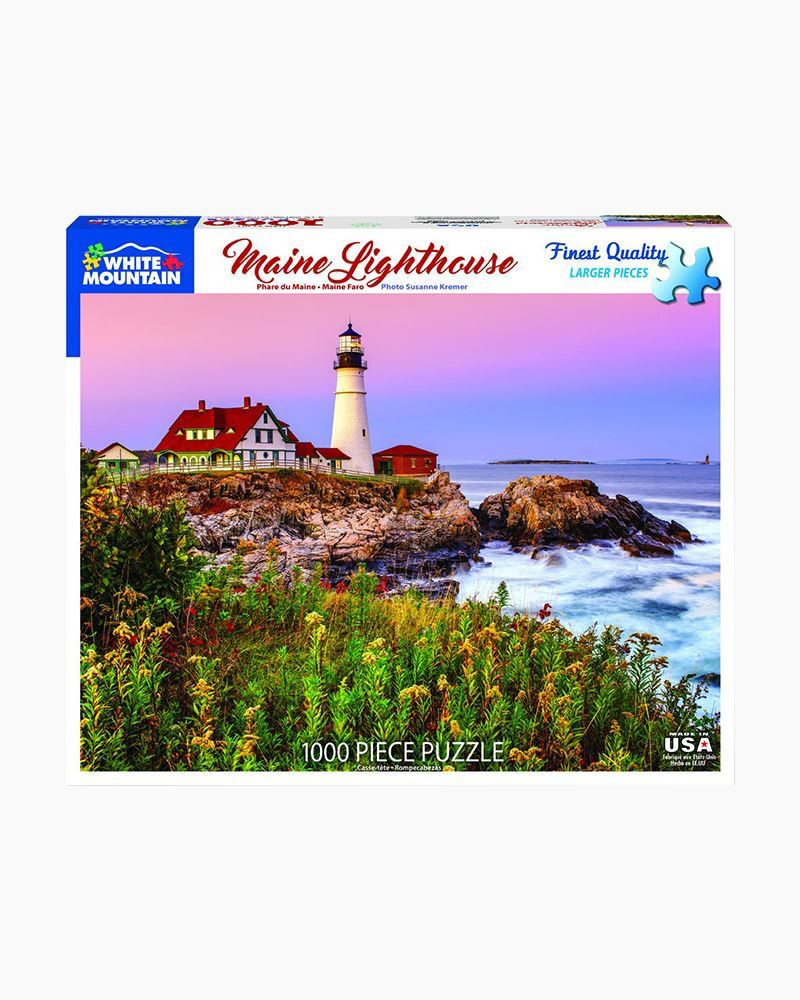 Maine Lighthouse 1000 Piece Puzzle | White Mountain Puzzles | The Paper ...