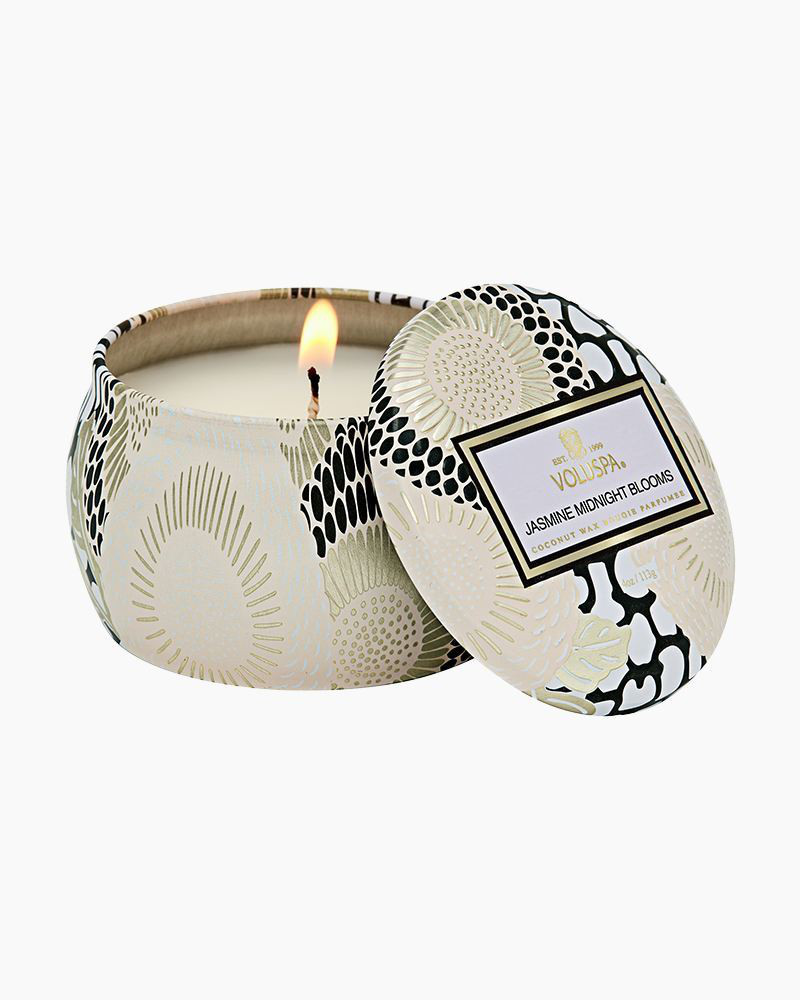 Jasmine Midnight Blooms Mini Tin Candle | Voluspa | The Paper Store