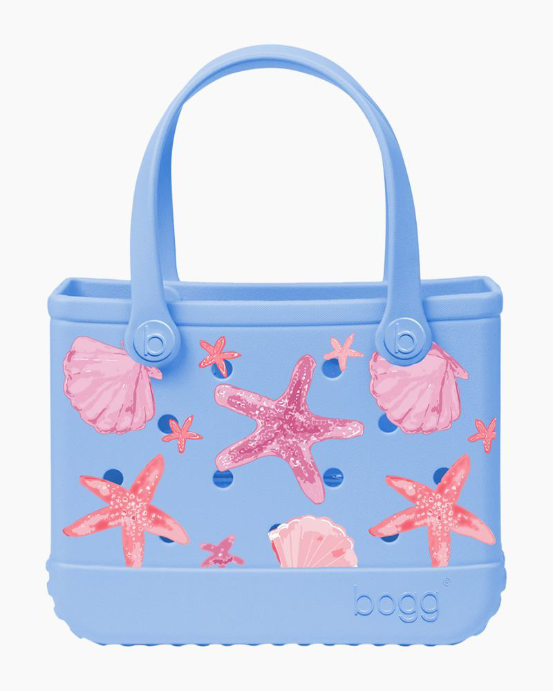 Exclusive Bitty Bogg Bag in Carolina Blue Shells and Starfish | Bogg ...