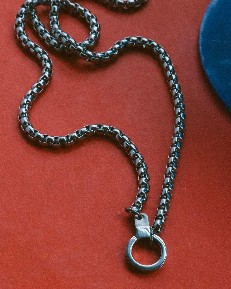 22-Inch Journey Chain Cuff Keeper Necklace in Silver | Air & Anchor ...