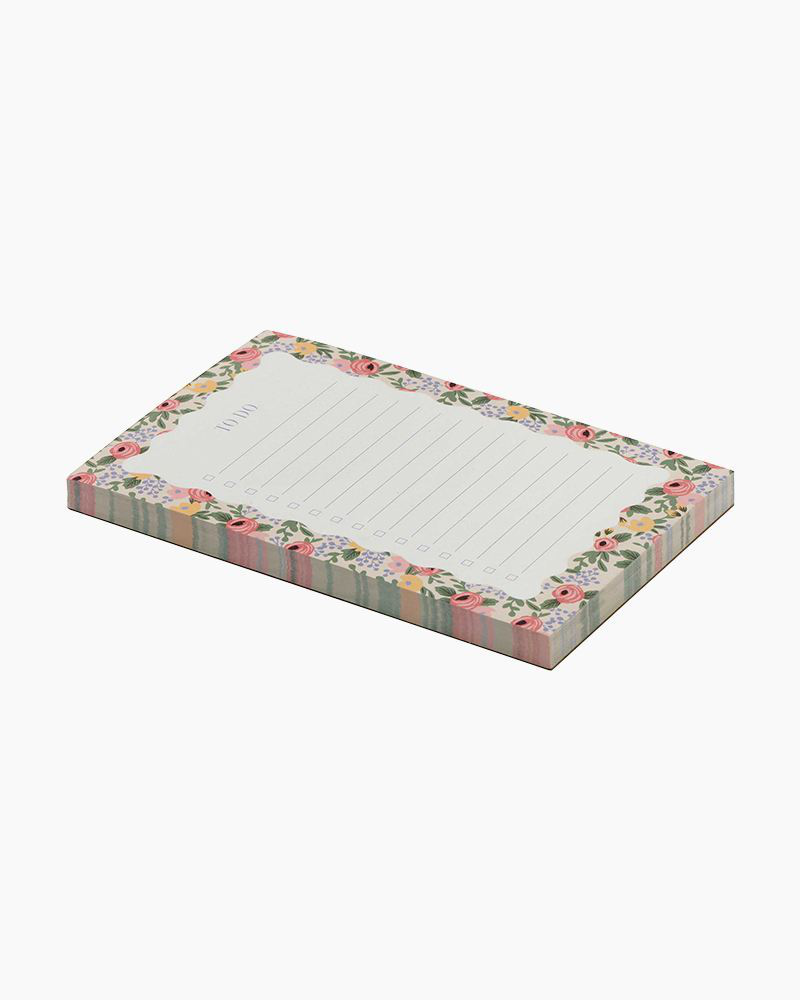Checklist Notepad in Rosa | Rifle Paper | The Paper Store