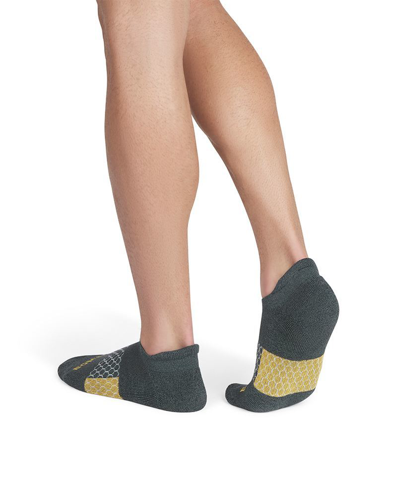 Marl Arch Block Ankle Socks in Navy Sage | Bombas | The Paper Store