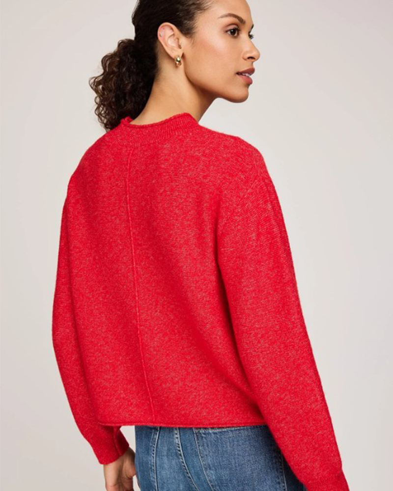 Wanda Pullover Sweater in Heather Red | Gentle Fawn | The Paper Store