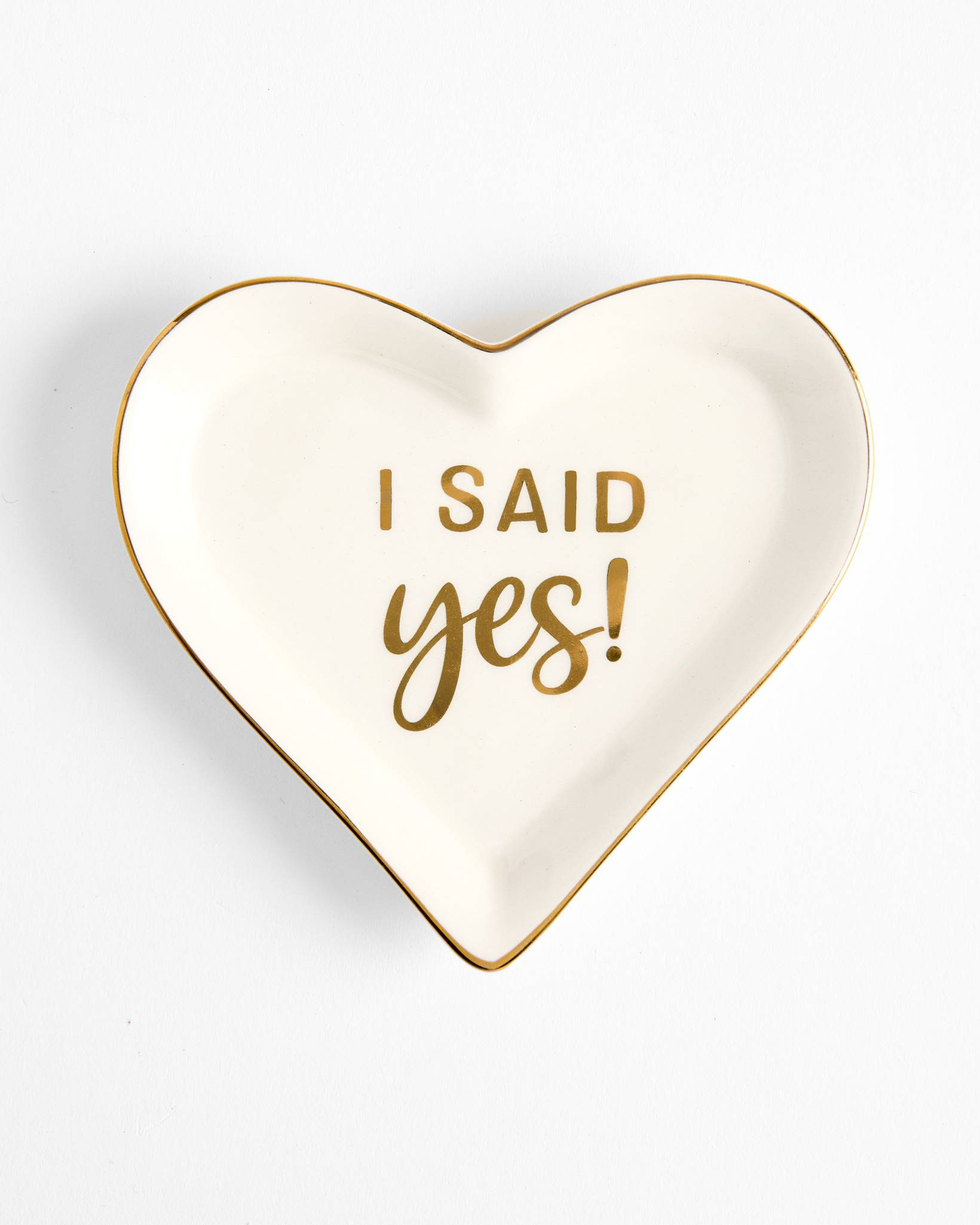I Said Yes! Heart Shaped Trinket Dish | Legacy & Main | The Paper Store
