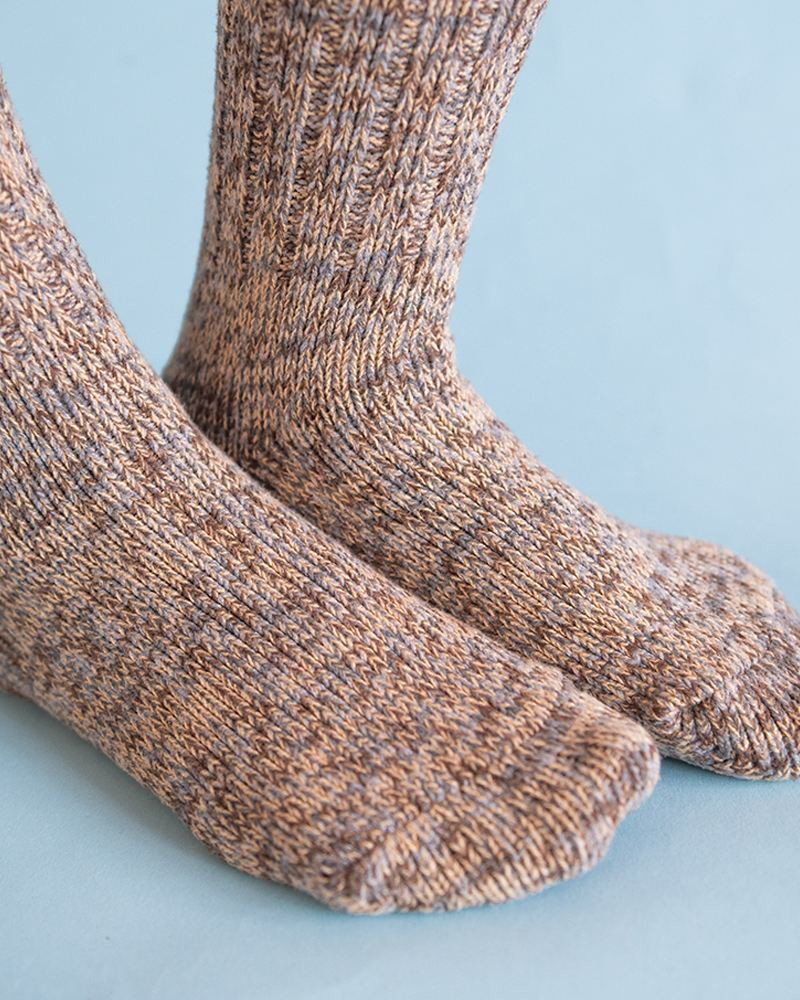 Weekend Ragg Crew Socks in Nutty | World's Softest Socks | The Paper Store