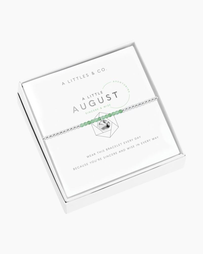 A Little Birthstone August Bracelet in Silver | A Littles & Co | The ...