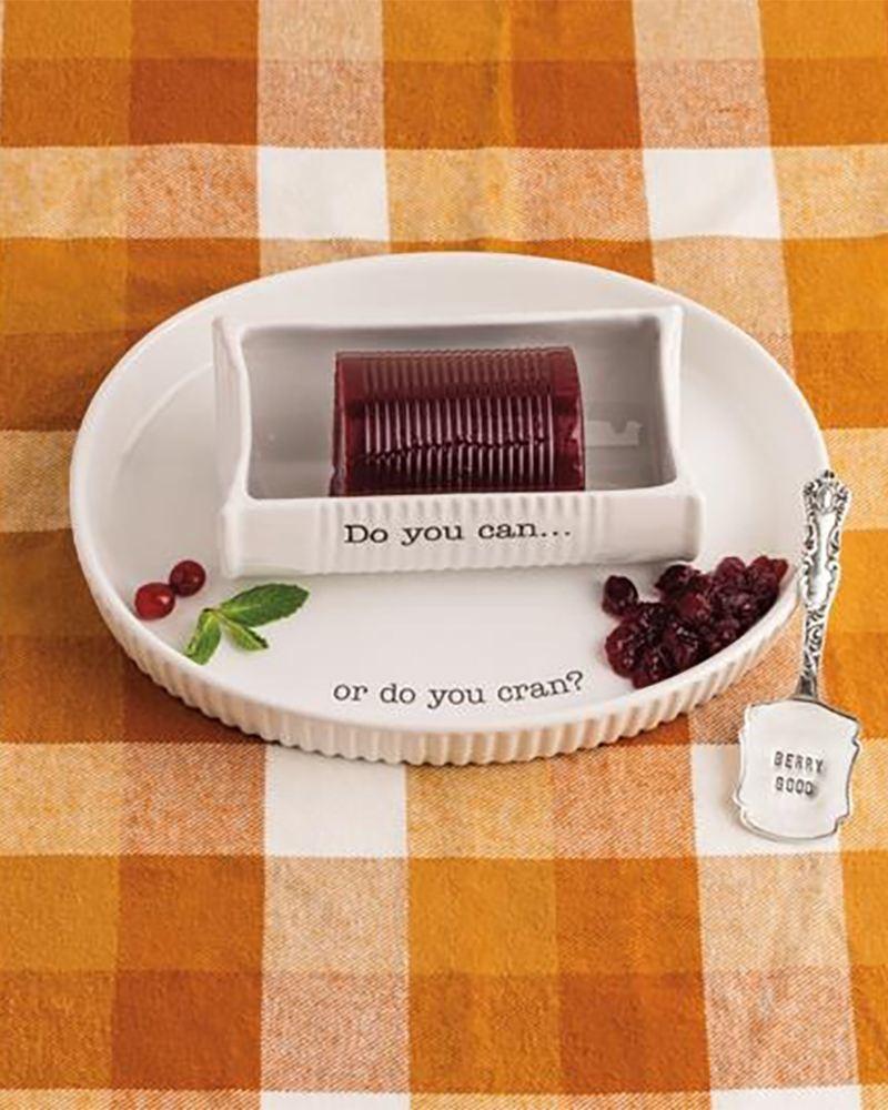 Can or Cran Double Cranberry Serving Dish Set | Mud Pie | The Paper Store