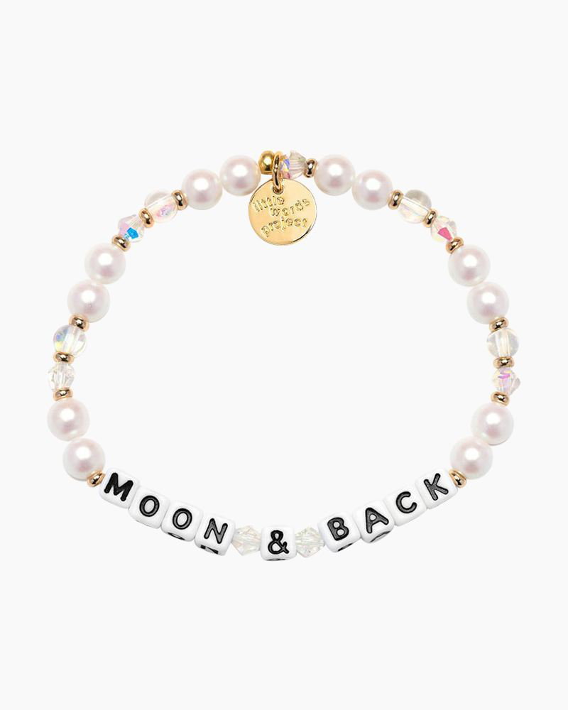 Moon & Back - Love Club Beaded Letter Bracelet | Little Words Project ...