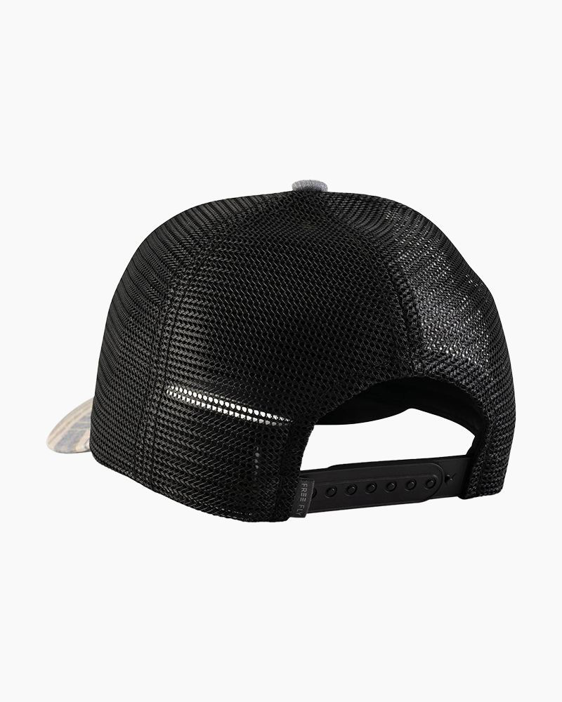 Wave Trucker Hat in Congaree Camo | Free Fly | The Paper Store