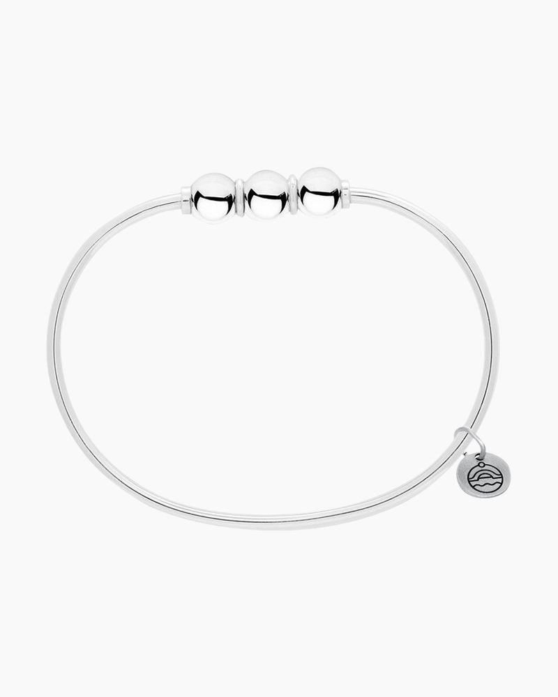 Triple Ball Bangle Bracelet in Sterling Silver | Cape Cod Jewelry | The ...