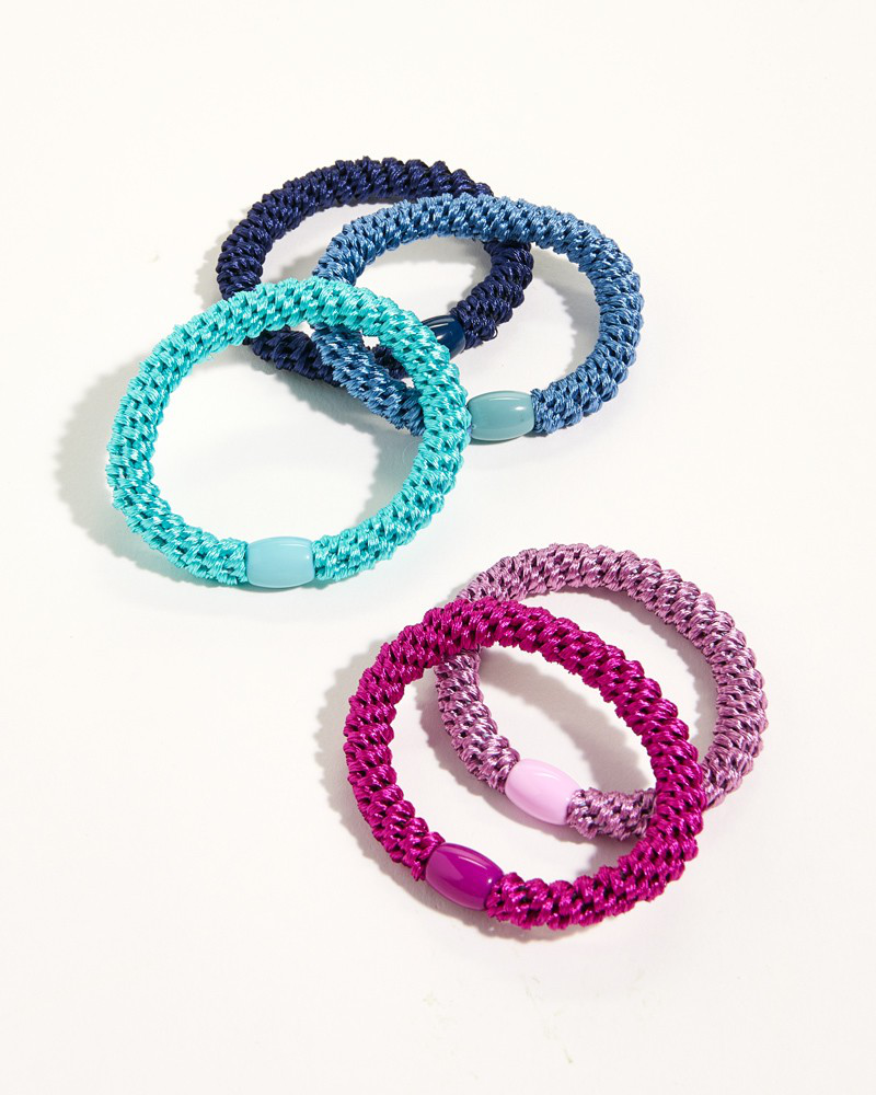 Jewel Tone Hair Elastics Set (Pack of 5) | Never Better | The Paper Store
