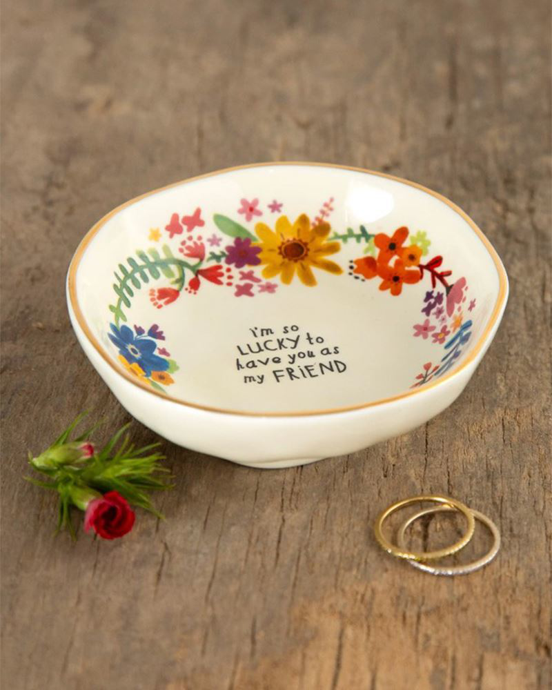 Lucky Friend Perfect Little Trinket Bowl | Natural Life | The Paper Store