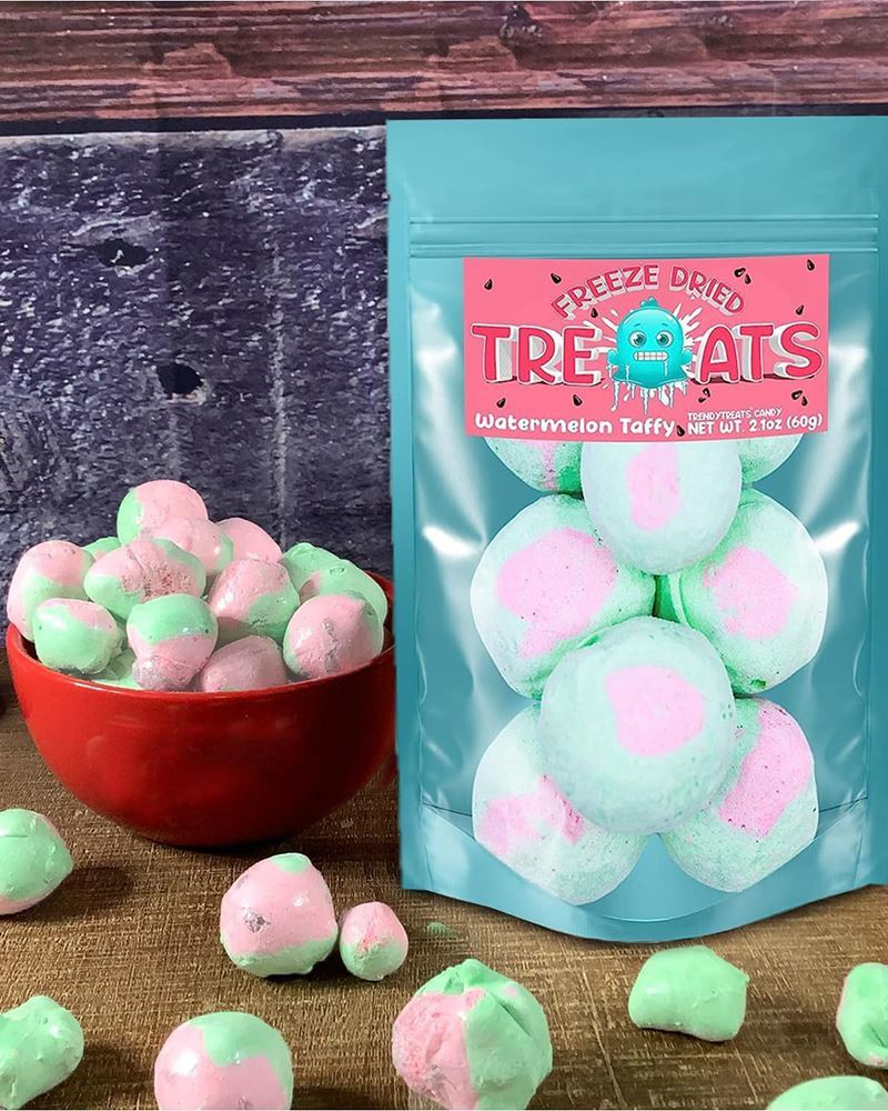 Freeze Dried Watermelon Taffy | Trend Treats | The Paper Store