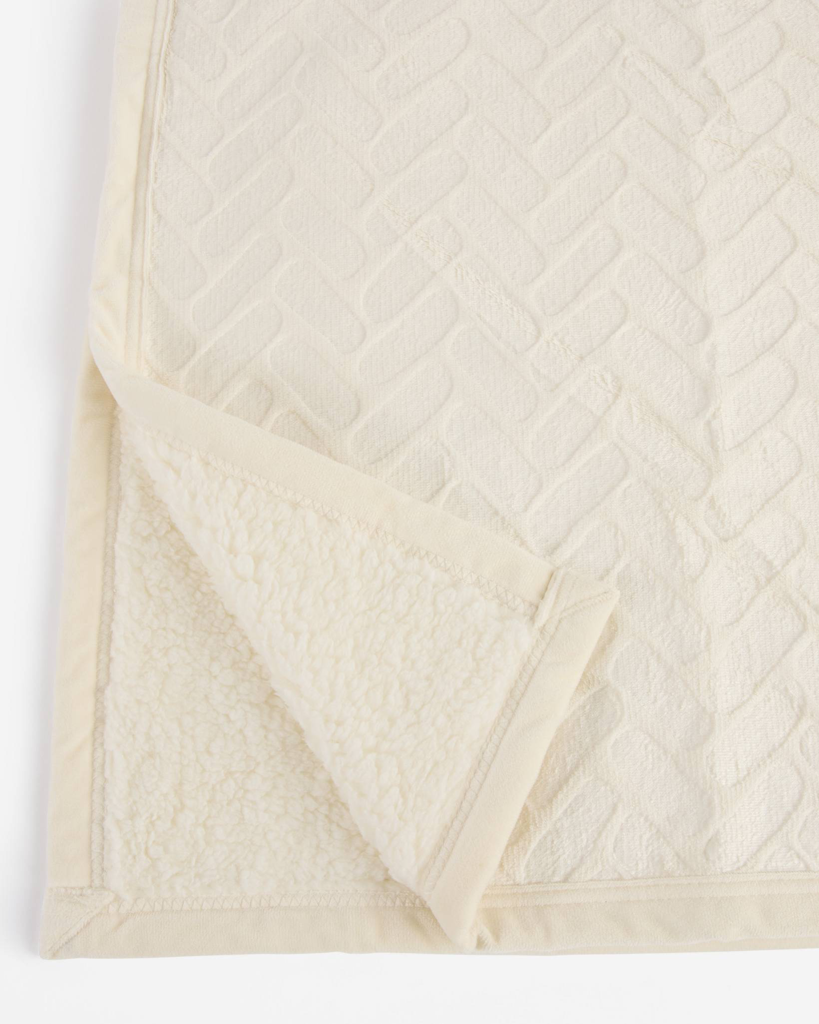 Solid Color Throw Blanket in Cream | BERKSHIRE BLANKET | The Paper Store