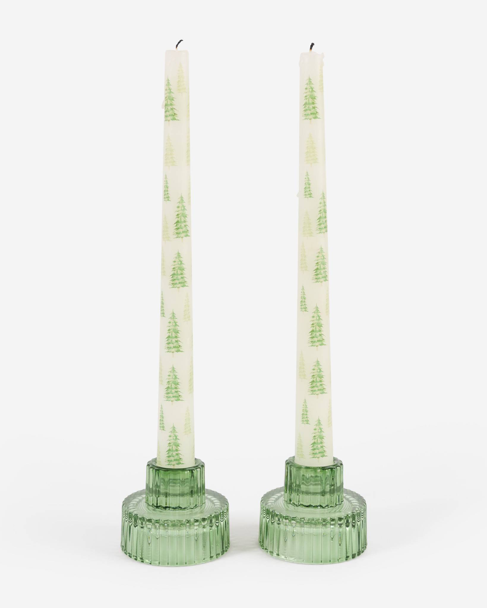 Watercolor Trees Taper Candles (Set of 2) | Alight Candles | The Paper ...
