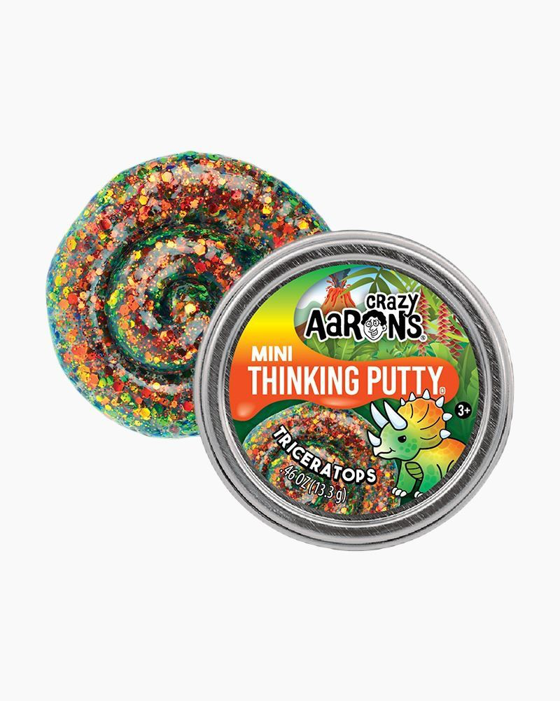 Triceratops Mini Thinking Putty | Crazy Aaron | The Paper Store