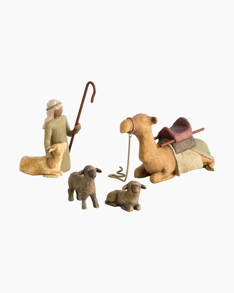 Shepherd and Stable Animals Nativity Figurines - Surrounding new life ...