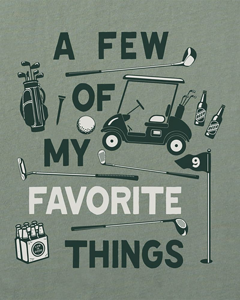 Men's A Few of my Favorite Golf Things Short Sleeve Crusher Tee | Life ...
