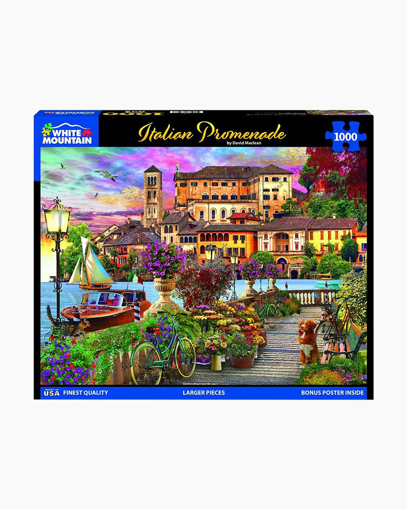 Italian Promenade Jigsaw Puzzle (1,000 pc.) | White Mountain Puzzles ...