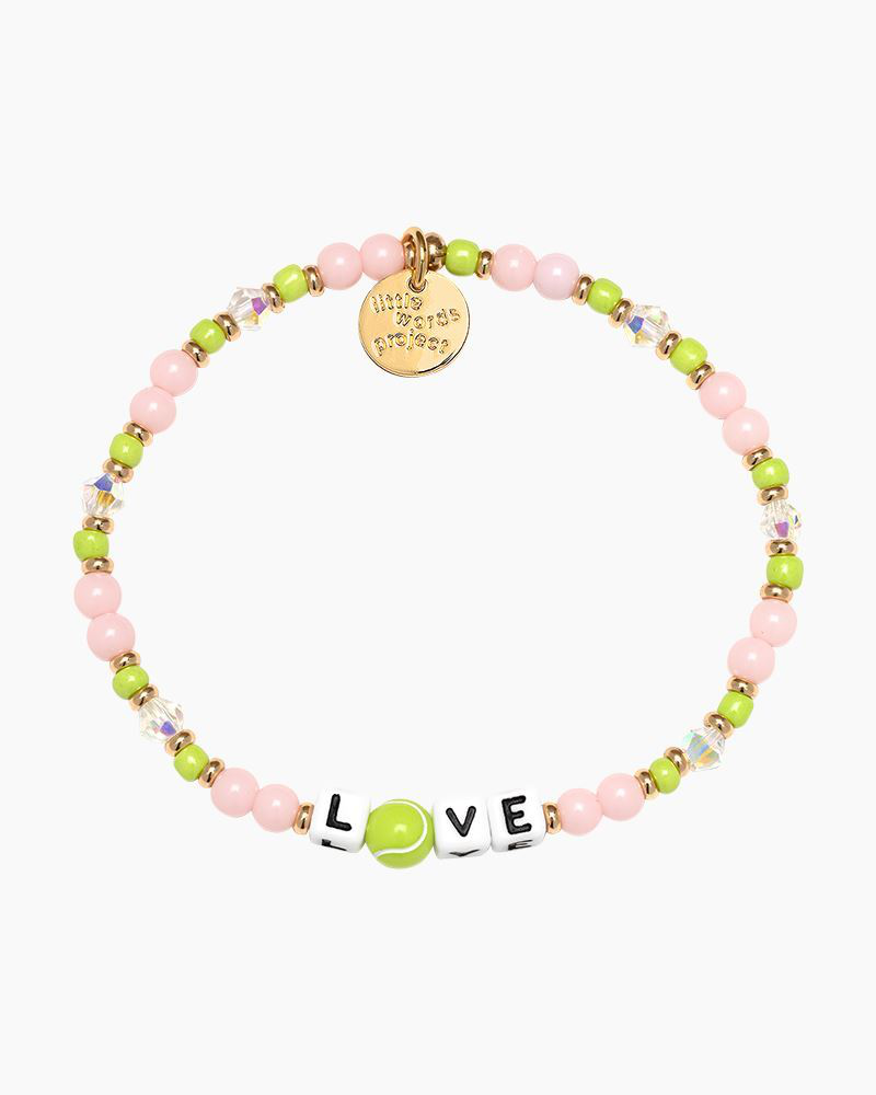 Tennis Love Beaded Letter Bracelet | Little Words Project | The Paper Store