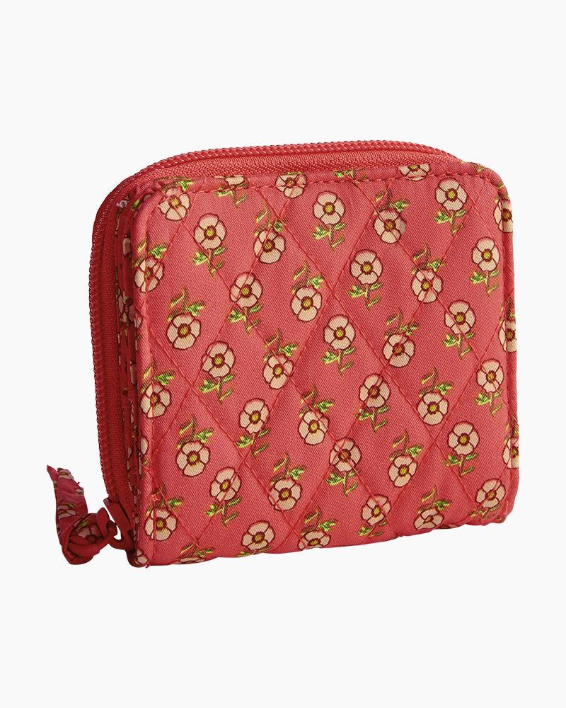 Small Zip-Around Wallet in Tiny Poppies | Vera Bradley | The Paper Store