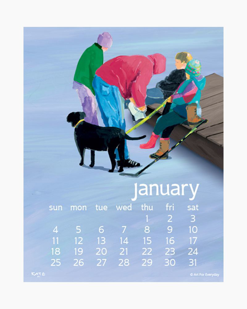 Kate Libby 2026 Poster Calendar | Art For Everyday | The Paper Store