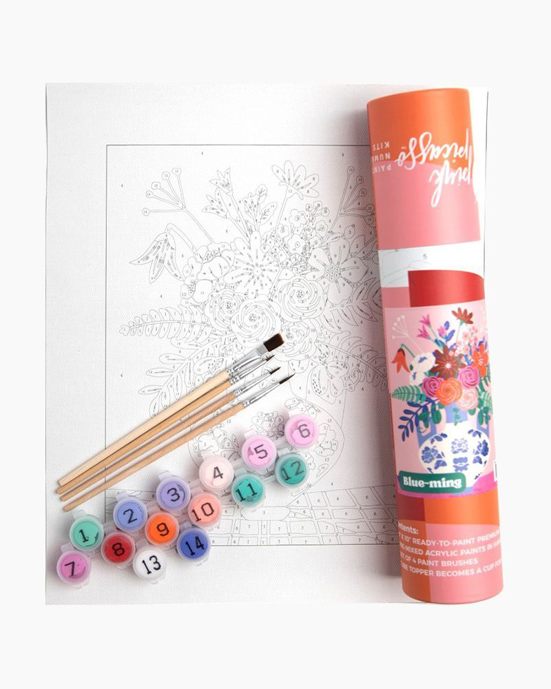 Blue-Ming Paint By Number Kit | Pink Picasso Kits | The Paper Store