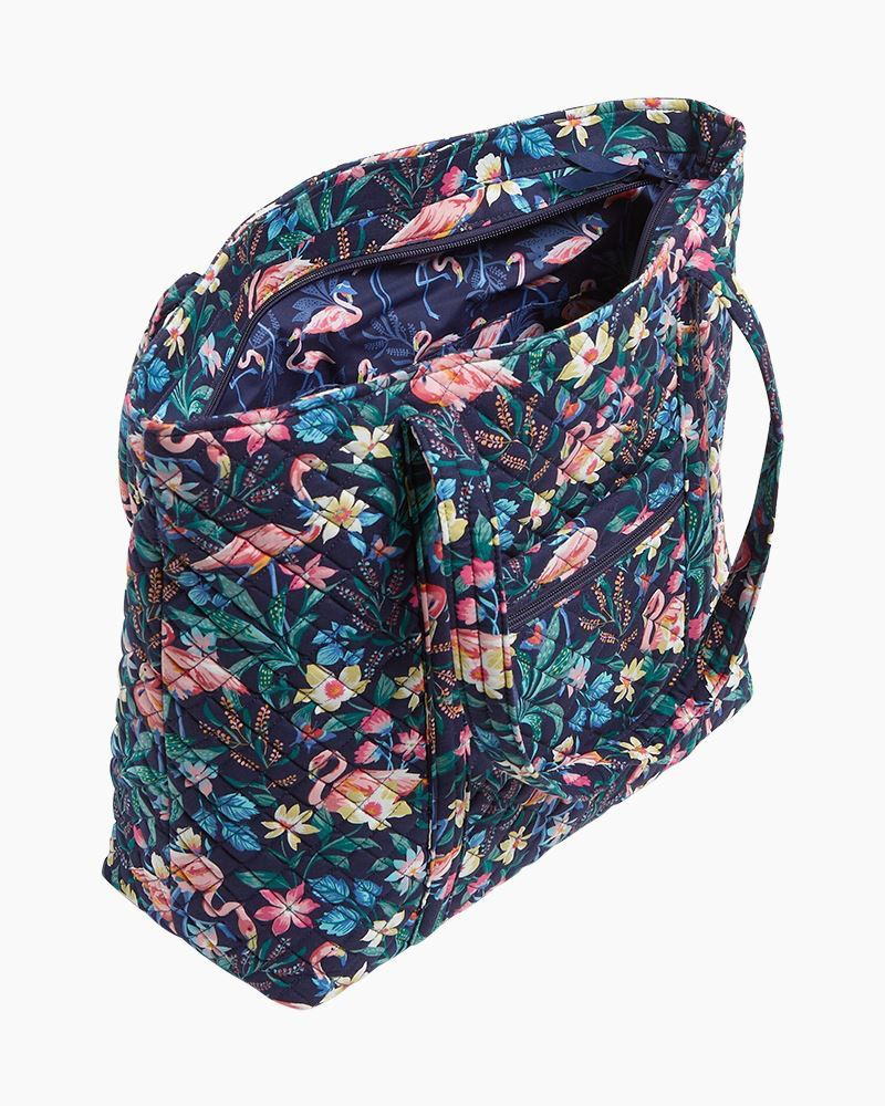 Vera Tote Bag in Flamingo Garden | Vera Bradley | The Paper Store