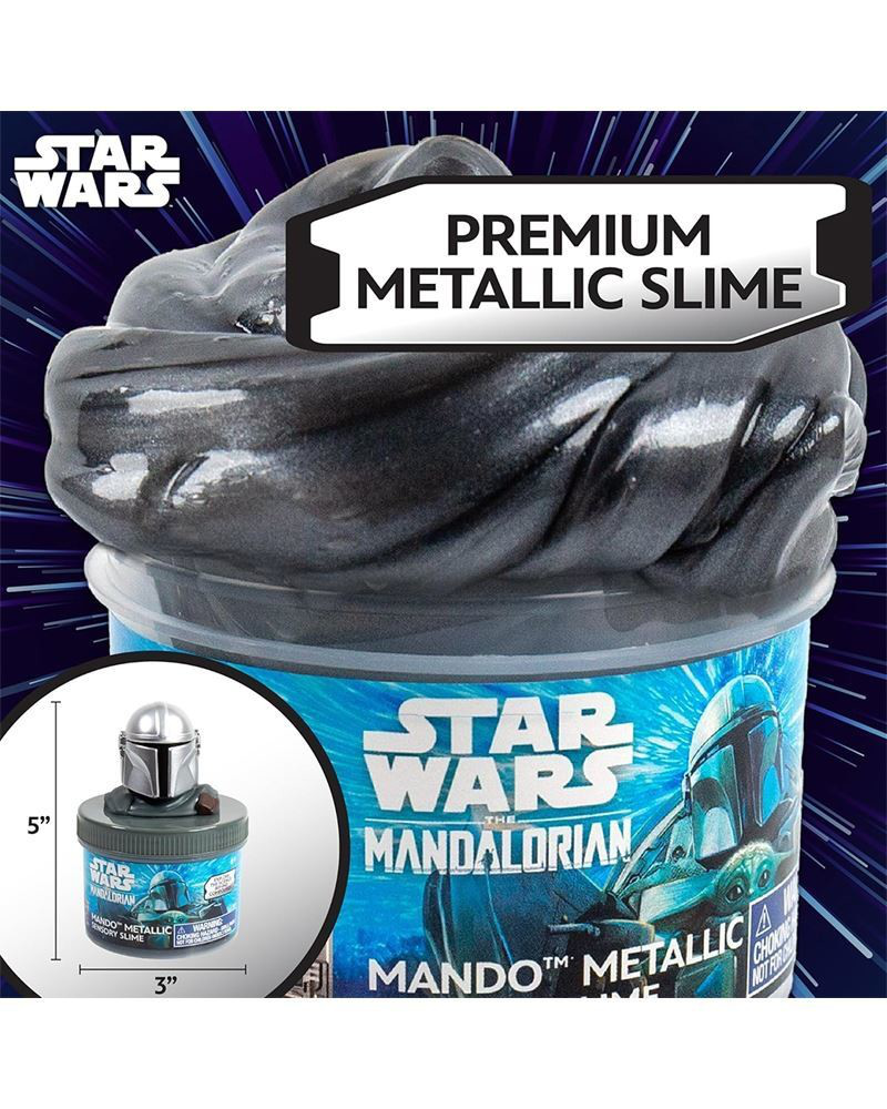 Star Wars The Mandalorian Mando Metallic Sensory Slime | Squishmallows ...