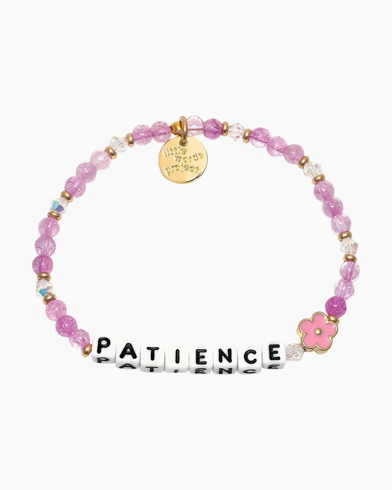 Patience Lucky Symbols Crystal Beaded Bracelet | Little Words Project ...